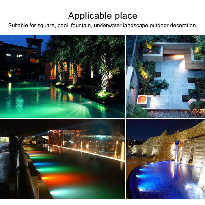 Swimming Pool Light with Remote Control Swimming Pool Lighting 15W ...