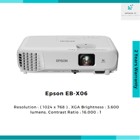 Epson EB-X06 3,600 Lumens XGA 3LCD Projector | Lazada