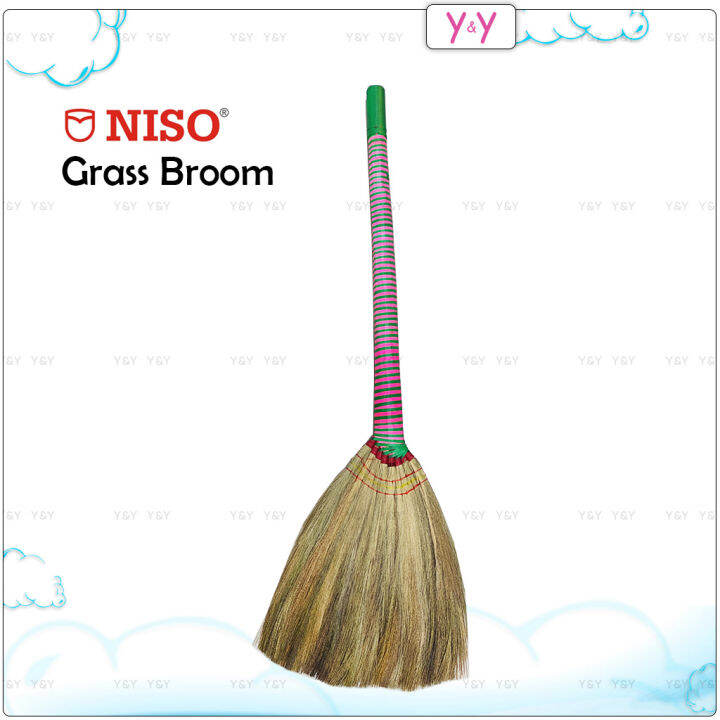 Niso Zebra Strip Grass Broom / Paddy Broom / Penyapu Roman / Grass ...