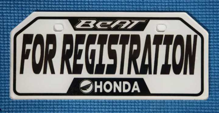 Acrylic License Plate Beat Honda | Lazada PH
