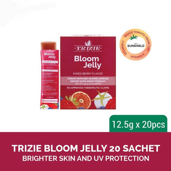 TRIZIE Bloom Jelly Brightening Sunshield Supplement x20 [Low Calorie ...