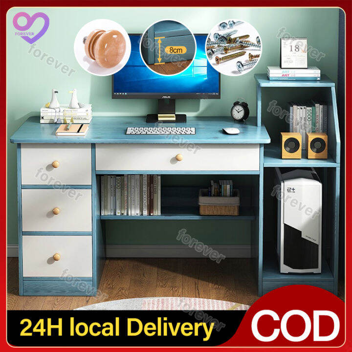 【24H Shipped】Simple computer desktop desk home table bookcase desk ...