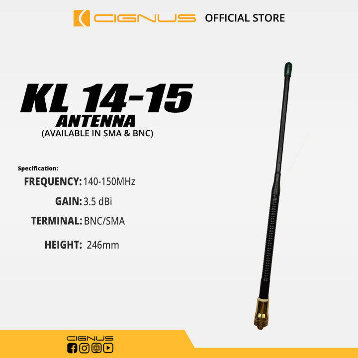 Cignus KL 14-15 PORTABLE MOBILE ANTENNA | Lazada PH