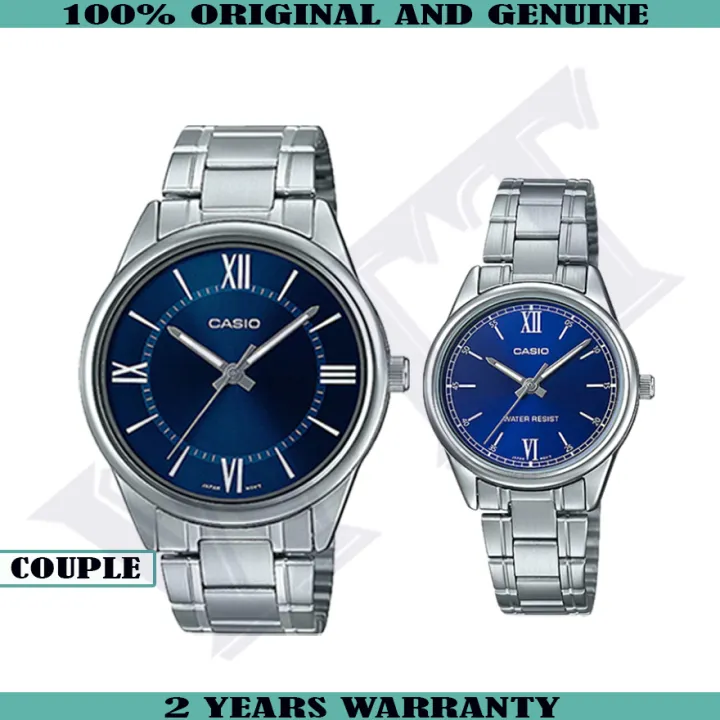 Casio Original Mtp V005d 2b5 And Ltp V005d 2b2 Analog Couple Watch Mtp V005d Ltp V005d Lazada