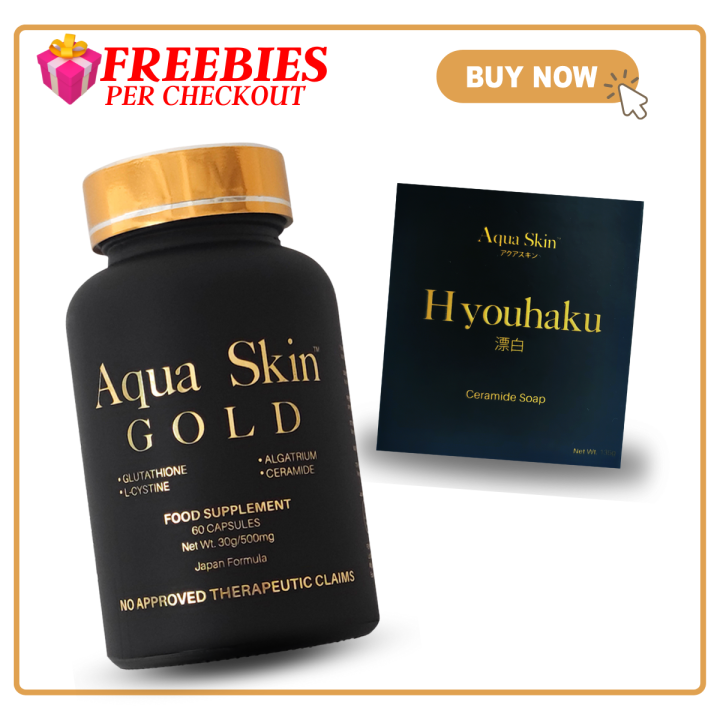 Aqua Skin Gluta Gold Glutathione Caps Ceramide Authentic Japan ...