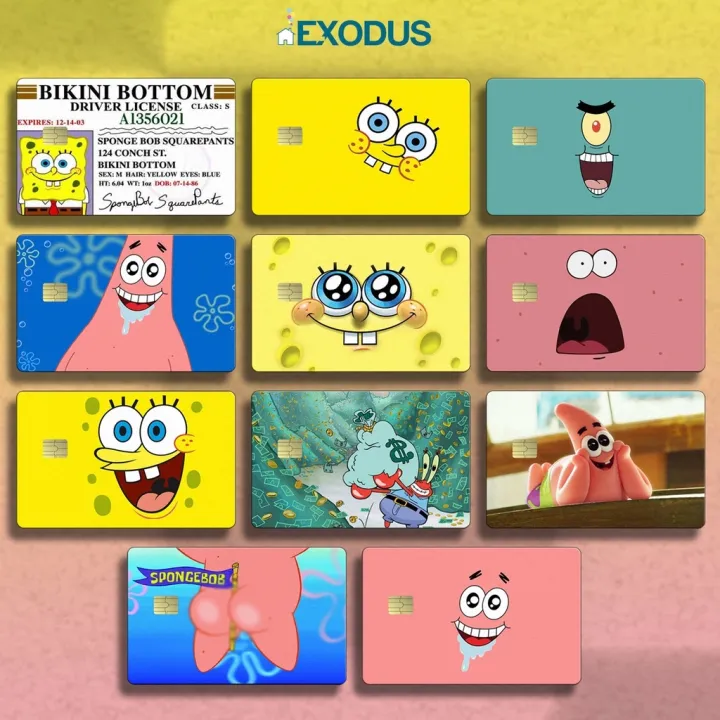 ☎ Spongebob/ ATM Card Sticker v.1 | Lazada PH