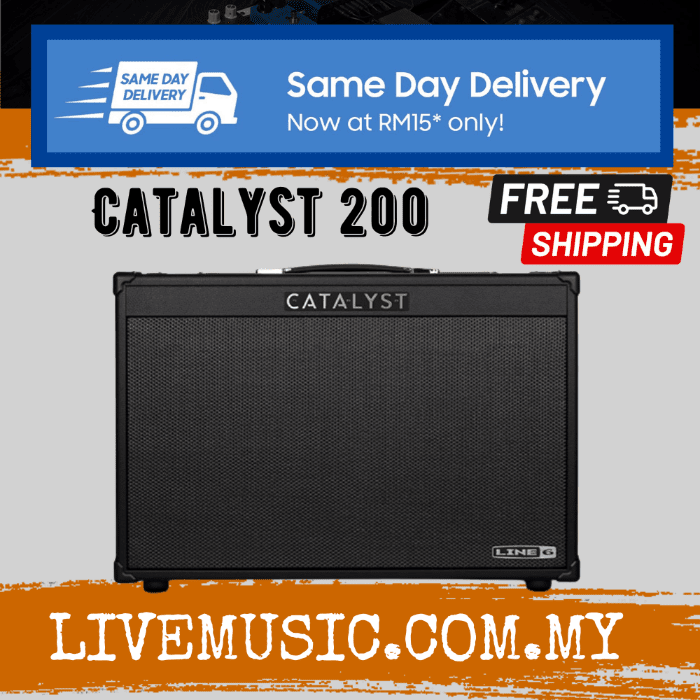 Line 6 Catalyst 200 200-watt 2 x 12-inch Combo Amplifier ( Catalyst200 ...