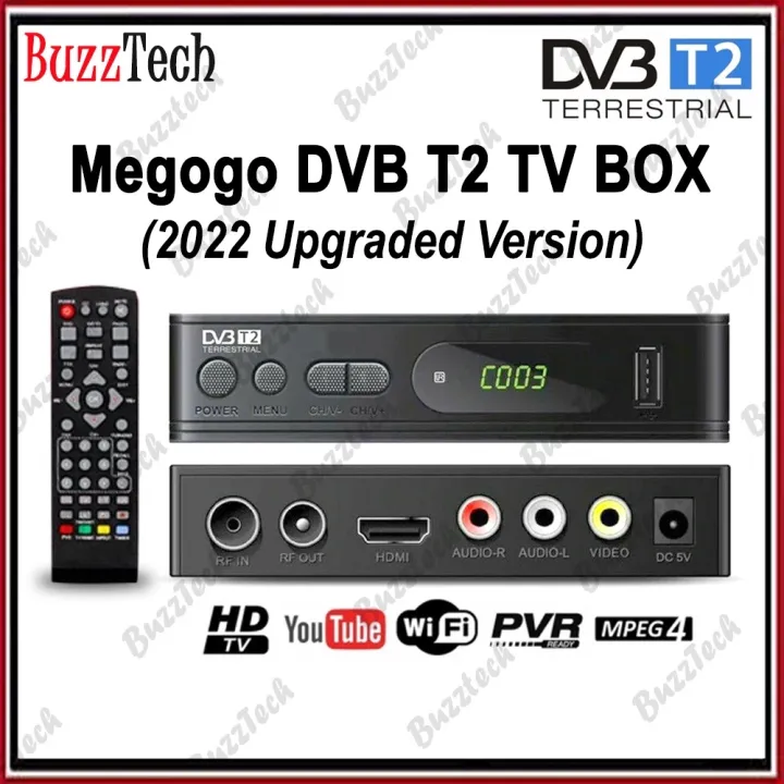 NEW BuzzTech MYTV decoder Megogo DVB T2 Digital Decoder Receiver ...