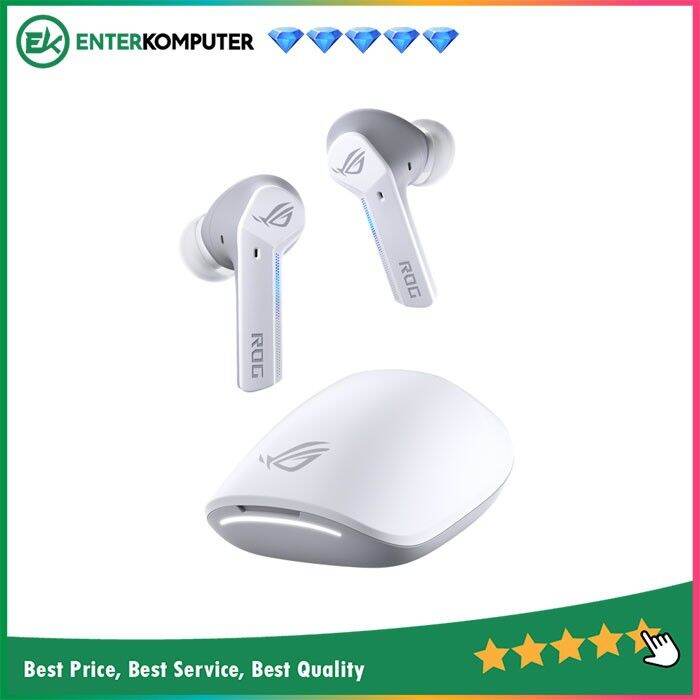 TWS Asus ROG Cetra True Wireless Gaming Earphone - White | Lazada Indonesia