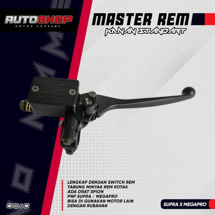Handle Master Rem Kanan SUPRA X MEGAPRO Model Standart Variasi Universal Motor | Lazada Indonesia