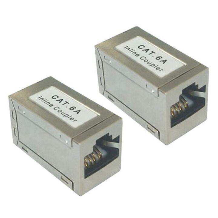 10 Pieces of RJ45 Coupler, Shielded Pass-Through Module Ethernet ...