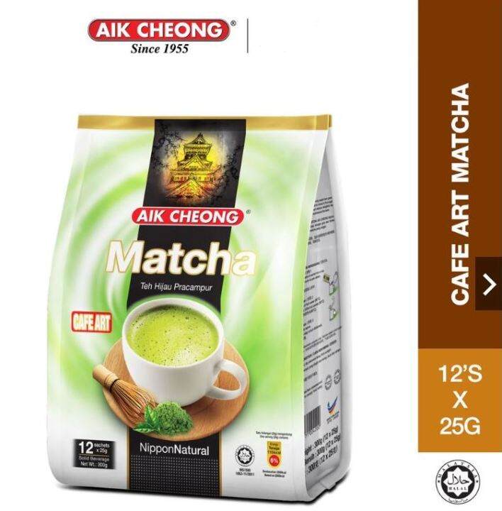 [Malaysia Import] Aik Cheong Matcha Green Tea 300g (25g x 12sachets ...