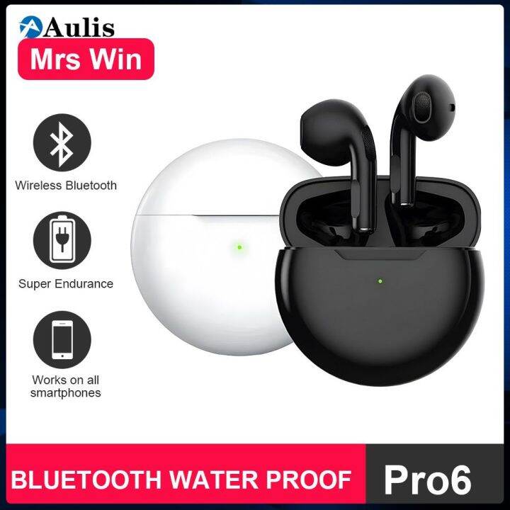 【local】pro6 Tws Wireless Earbuds Bluetooth Earphone Touch Control