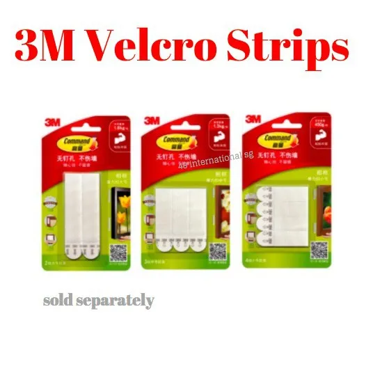 3M Velcro Hanging Strips Photo Poster Painting Wall Tape Hanger ...