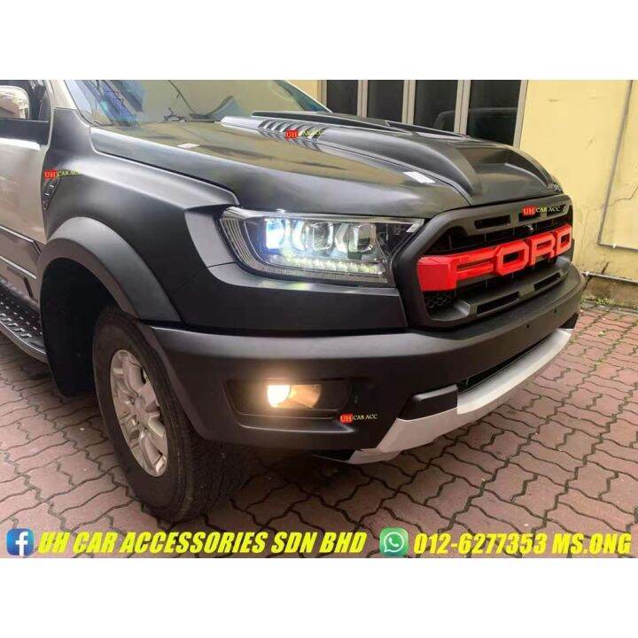 FORD RANGER T7 T8 2015-2021 CONVERT RAPTOR BUMPER BODYKIT FENDER WIDE ...