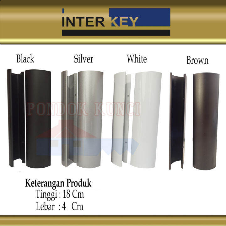 Handle Bambu Pintu Aluminium Swing - Silver | Lazada Indonesia