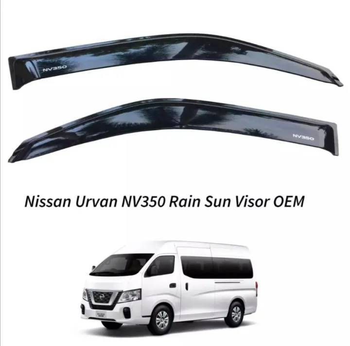 Nissan Urvan NV350 Rain Visor Rain Guard Door Visor OEM Black | Lazada PH