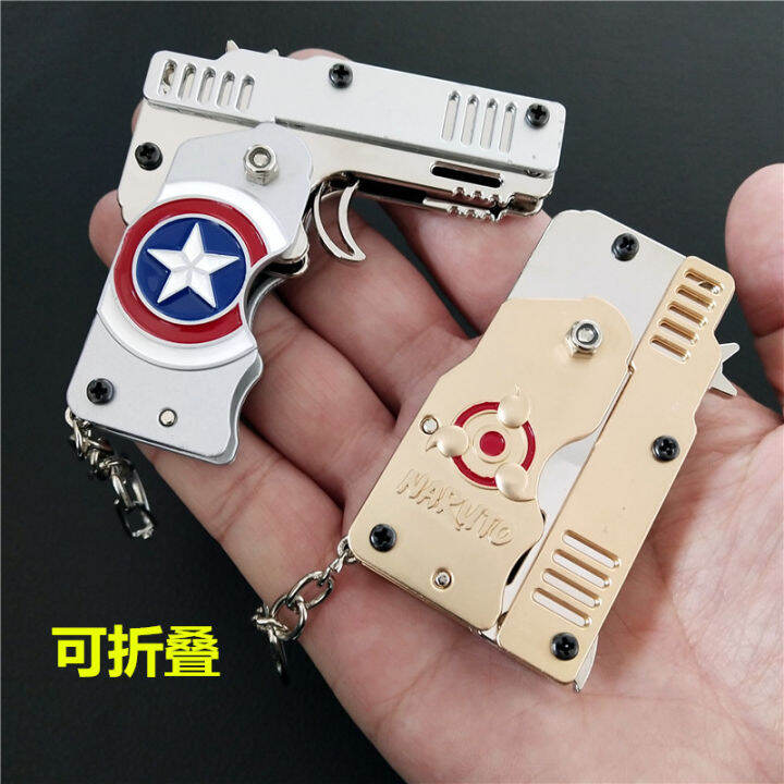 Iron Man Spider-Man Naruto One Piece metal model children's toy rubber ...