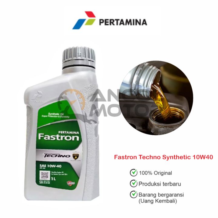 Pertamina Fastron Techno Synthetic Oil 10W40 API SN Mobil Oli 1L ...