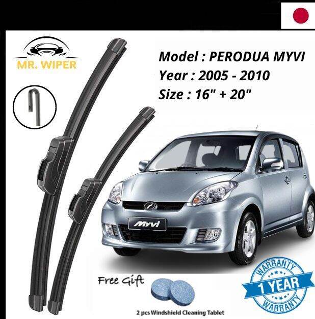 🔥MR WIPER🔥 PERODUA MYVI EZi 1.3 (2005-2010) MR WIPER JAPAN TECHNOLOGY ...