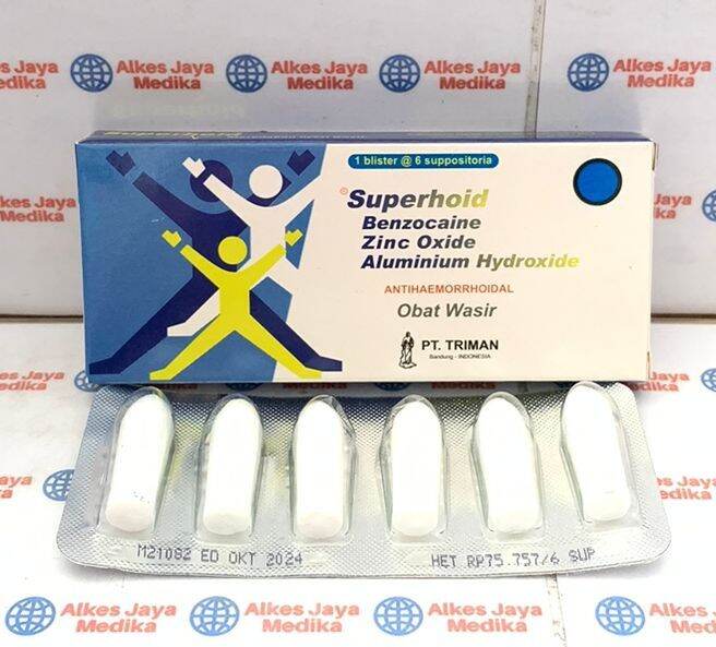 Superhoid Suppositoria Satuan - Obat Wasir | Lazada Indonesia