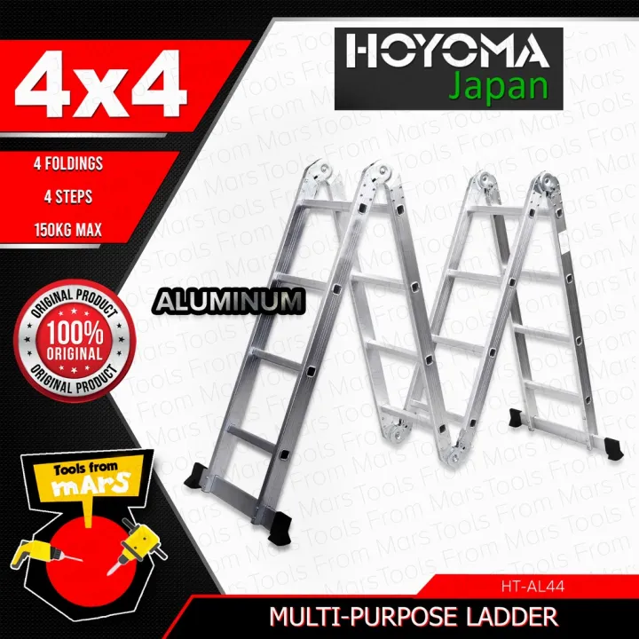 PROBUILD ALUMINUM Multi-Purpose Ladder Step: 4*4 HT-AL44 | Lazada PH
