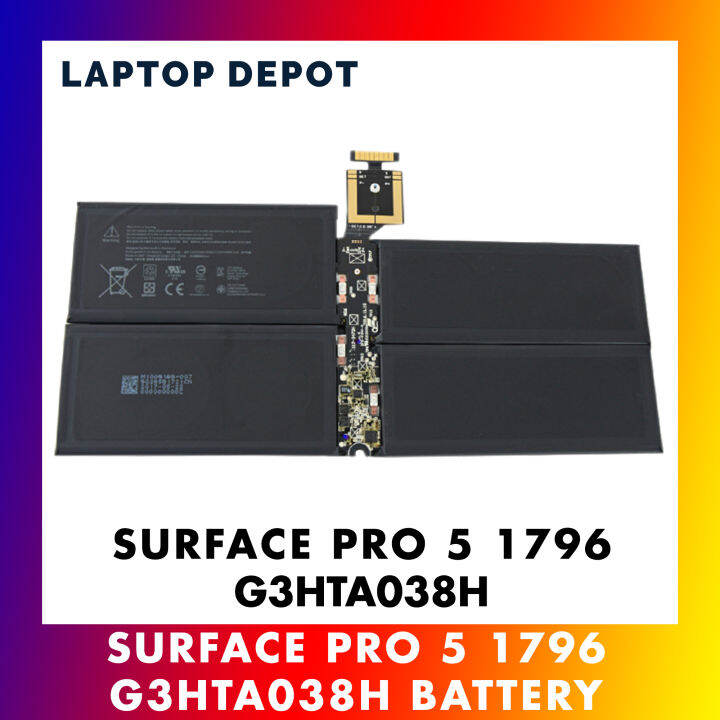 Surface Pro 5 1796 Tablet PC G3HTA038H 45Wh 7.5V 5940mAh Original ...