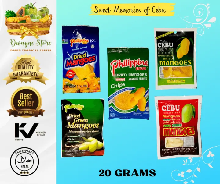 Dried Mango Slice 20g Phil. Brand , CEBU BRAND , ORIGINAL | Lazada PH
