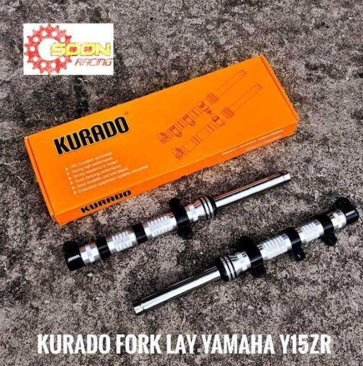 Y15 Y16 KURADO FRONT FORK LAY FORK CNC KURADO RACING YAMAHA Y15ZR Y15 ...