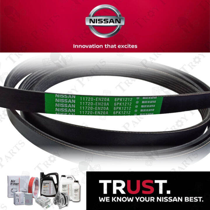 Original Nissan Fan Belt 11720-EN20A for Nissan Teana 2.0 J32 X-Trail ...
