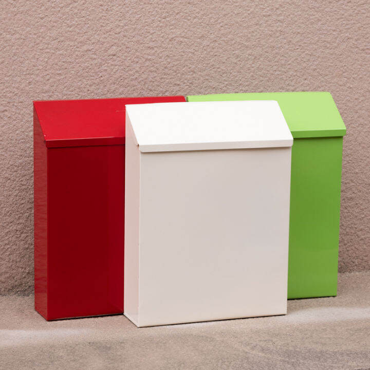 cod/pure colour mailbox Waterproof Outdoor Metal Post Box Letter ...