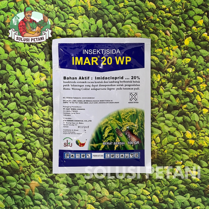 Obat Hama Imar 20 WP 100gr Pembasmi Hama Kutu Putih, Kutu Daun, Belalang, Wereng, Penggerek ...