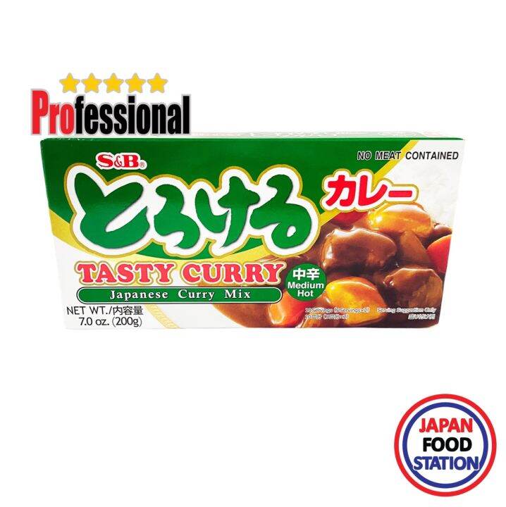 S&B TOROKERU CURRY SAUCE MIX M.HOT 200G (11546) แกงกระหรี่ก้อน เผ็ดกลาง ...