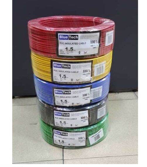 BLUE TECH 1.5MM 2.5MM PVC CABLE WITH SIRIM APPROVED | Lazada