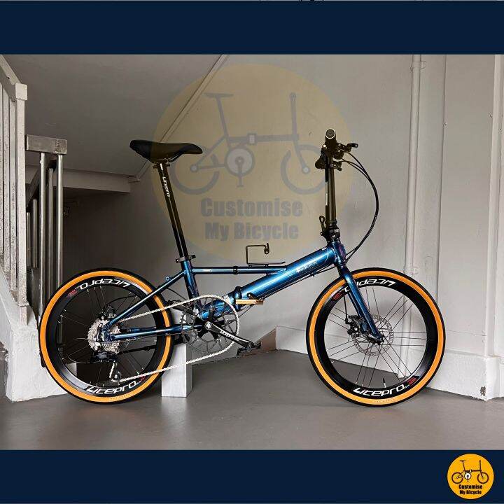 Fnhon Monsoon 22” • 9 Speeds Shimano • Litepro Aero Wheelset ...