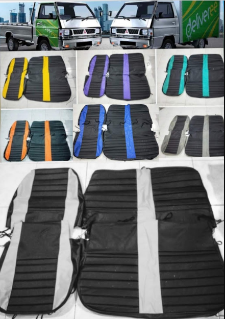 Sarung jok L300 PICKUP model JAPs/Kulit jok mobil losbak mitsubishi L ...
