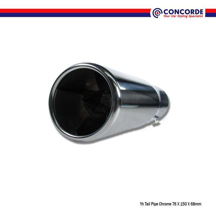 Concorde Auto Zen Tail Pipe Chrome 76 X 150 X 68mm | Lazada PH