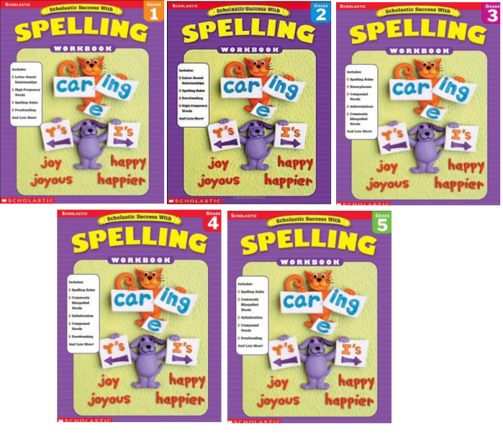 Scholastic Success With Spelling Grade 1 - 5 | Lazada