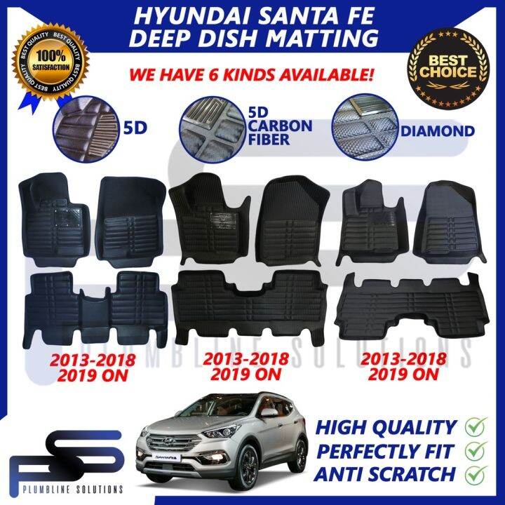 5D / Carbon Fiber Deep Dish for Hyundai Santa Fe 2013 - 2018 / 2019 ...