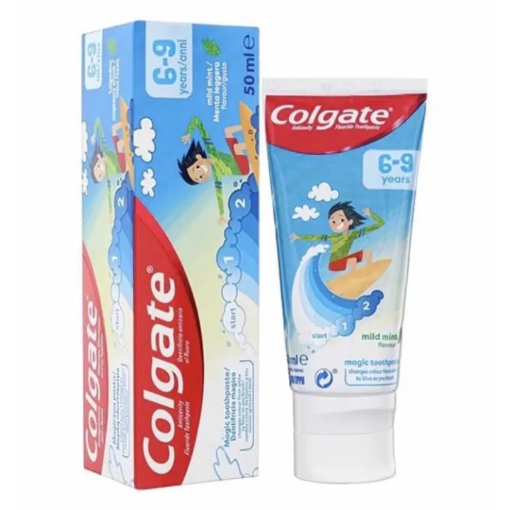 Colgate Kids Toothpaste 6-9 Years Mild Mint Magic Toothpaste 75mL ...