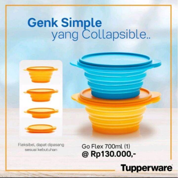Go flex tupperware / wadah lipat tupperware | Lazada Indonesia