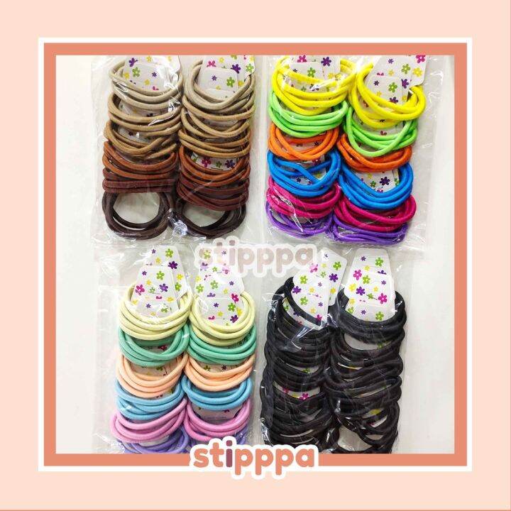 [ ISI 4 PCS] IKAT RAMBUT / KARET RAMBUT / KUNCIR / GELANG KARET RAMBUT ...