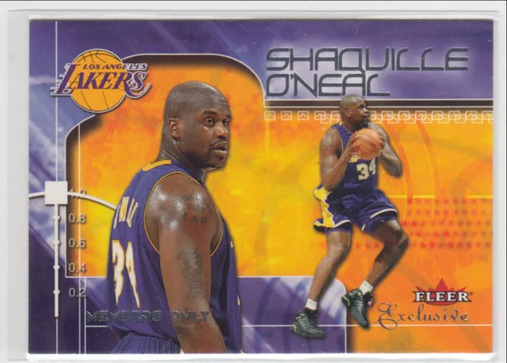Shaquille O'Neal 2001-02 Fleer Exclusive Members Only #104 (NBA Card ...