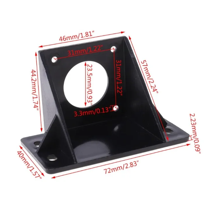 NEMA 17 Steppr Motor Accessories Plastic Bracket Support Mounting L ...