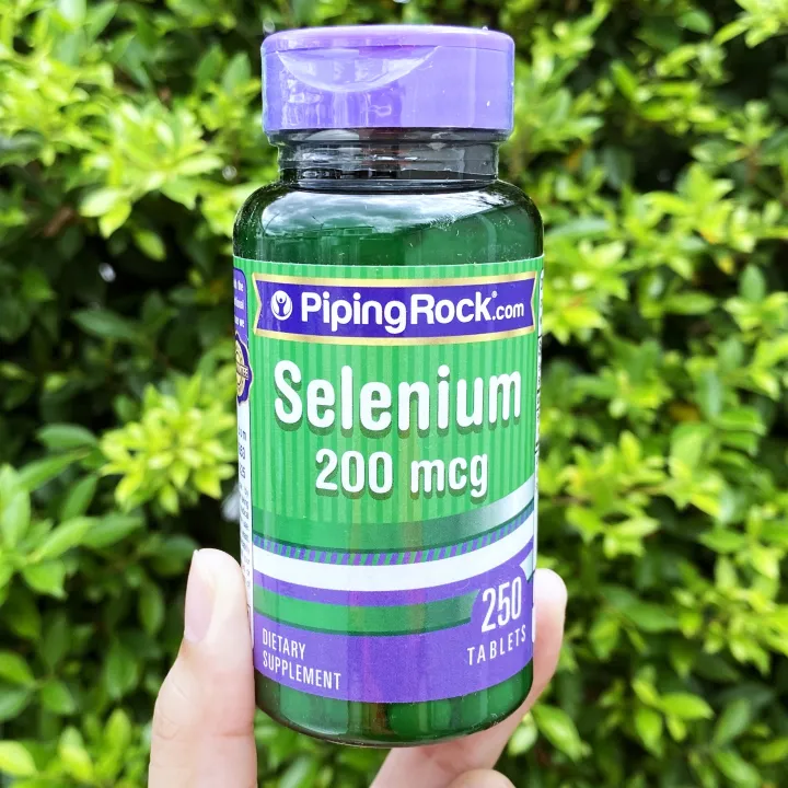 ซีลีเนียม Selenium 200 mcg 250 Tablets (PipingRock®) Piping Rock ...