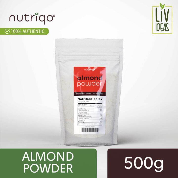 Nutriqo Almond Powder 500g (Extra-Fine, Non-GMO, Vegan, Gluten-Free ...