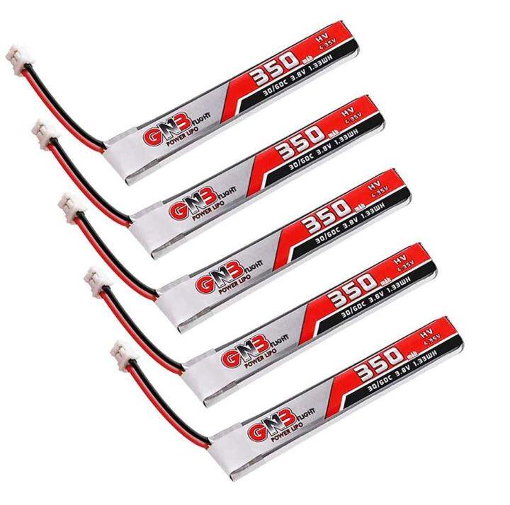 5PCS GAONENG 1S 350mAh 3.8V 30C/60C 4.35V HV Lipo PH2.0 Plug for ...