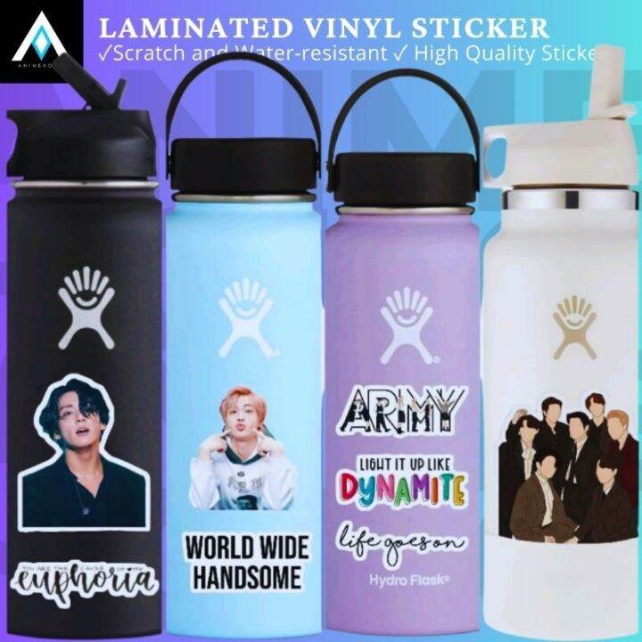 BTS TUMBLER VINYL COLLECTIBLE STICKERS WATERPROOF DECALS | Lazada PH