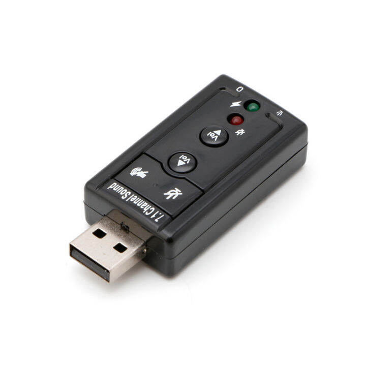 USB2.0 External 7.1 Channel 3D Virtual Audio Sound Card Adapter PC Laptop Black | Lazada PH