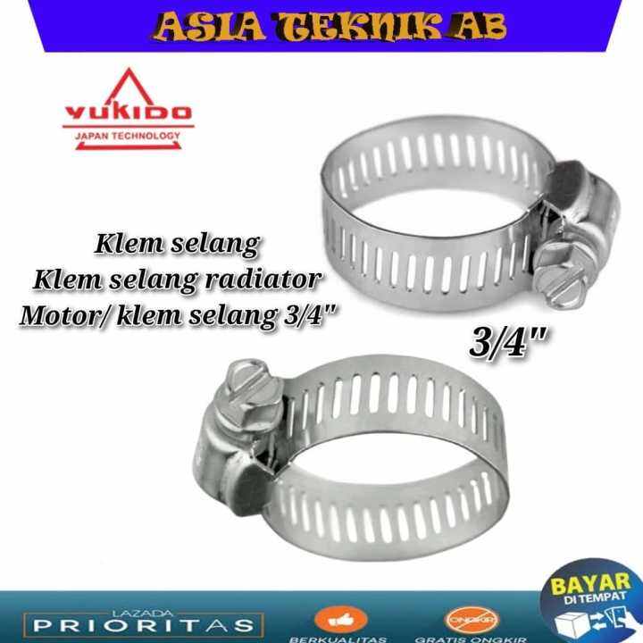 NEEWW PRODUK YUKIDO Klem Stainless Steel 3/4 INCH KLEM SELNG ATAU KLEM ...